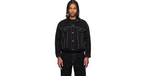 Comme Des Garçons Spun Twill Garment Dyed Jacket In Black For Men Lyst
