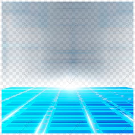 파란색 체크 무늬 일러스트 조명 효과 추상 스카이 라인플래시수평선 Png 일러스트 무료 다운로드 Lovepik