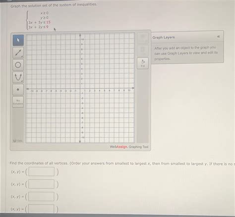 Solved Graph The Solution Set Of The System Of Chegg