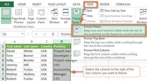 Freeze Columns In Inforiver Matrix