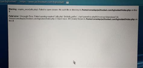 Any Fix For This Toolset Error Rps3hacks