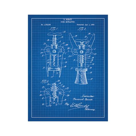Cork Extractor 11 X 17 White Grid Alcohol Inspired Art Touch Of Modern