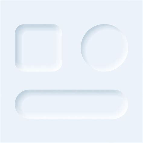Premium Vector Vector Neumorphic Style Button Set For Ui Design