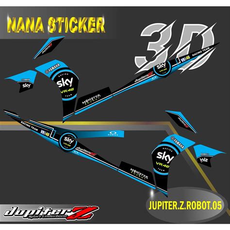 Jual Striping Jupiter Z Robot Stiker Jupiter Z Robot List Variasi Motor Sticker Jupiter Z