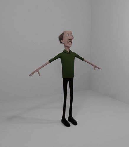 Man Chaacter 3d Model Rigged Cgtrader