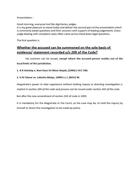 presentation part ii final pdf complaint common law