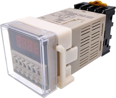 Amazon Com BIRGI DH48S S 12V Time Relay 220VAC 24VDC Repeat Cycle SPDT With Socket DH48S Series