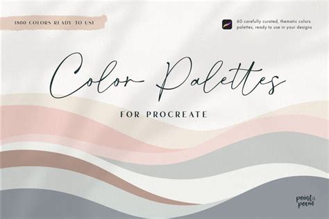 Procreate Color Palette Bundle By Point And Poem On Creativemarket