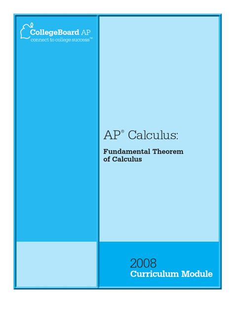 Ap Calculus Curriculum Module Pdf