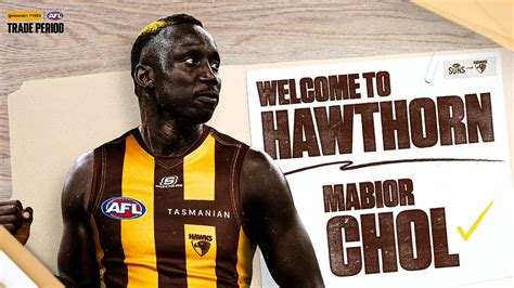 Mabior Chol Lands At Hawthorn Youtube