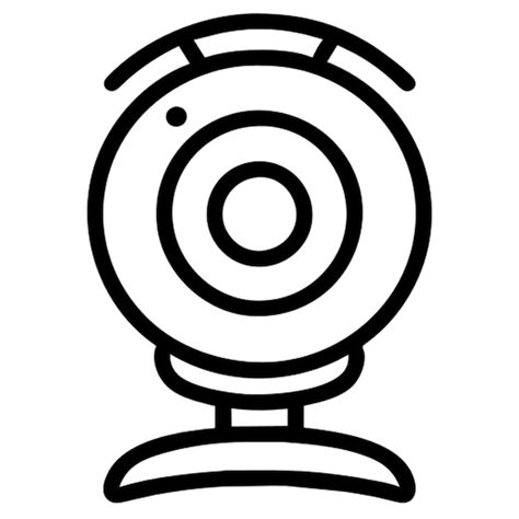 Premium Vector Web Cam Icon Outline