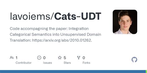 GitHub Lavoiems Cats UDT Code Accompagning The Paper Integration Categorical Semantics Into