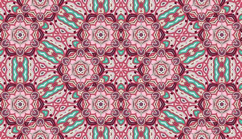 Seamless Circular Vector Pattern Background Repainting Repeat Mandala Background Image For