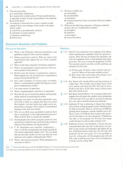 Solved CHAPTER INTRODUCTION TO QUANTITATIVE ANALYSIS Chegg