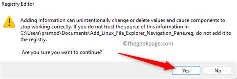 how to add or remove linux in file explorer navigation pane on windows 11