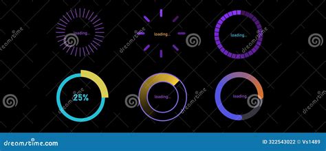 Loading Bar Concept Progress Data For Upload Or Download Techmology