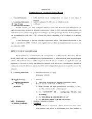 CONFIGURING VLANs AND TRUNKING Assesment Docx Module CONFIGURING VLANs AND TRUNKING I
