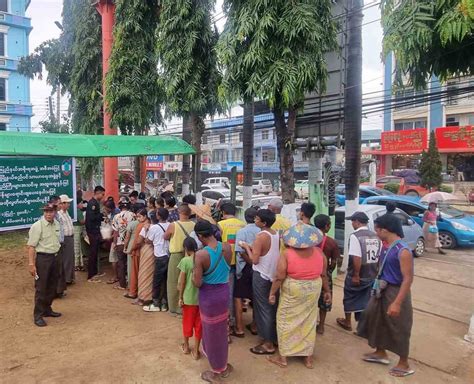 မြဝတီမြို့၌ ဆန်ကုန်သည်ကြီးများအသင်းမှ ဇီယာ ရှယ် တစ်ပြည်လျှင် ကျပ် ၅၀၀၀ နှုန်းဖြင့် ရောင်းခ