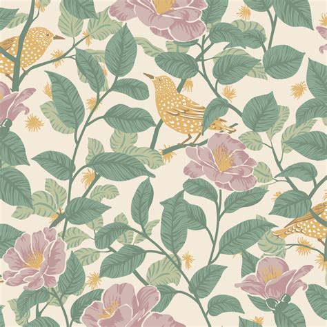 Robin And Vines Peel And Stick Removable Wallpaper Love Vs Design