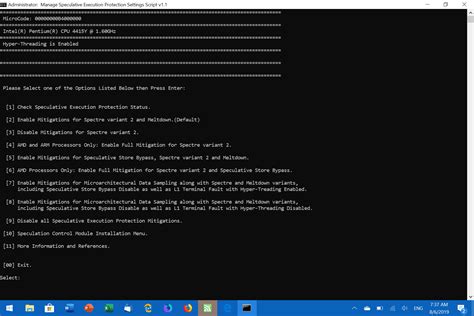 manage speculative execution settings script for windows ghacks tech news