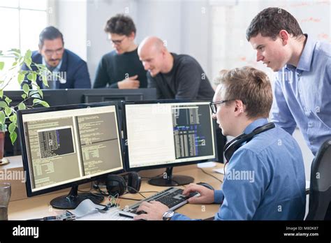 Startup Business Problem Solving Software Developers Working On