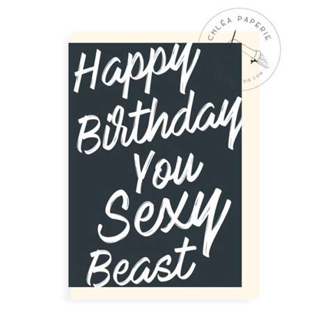 Promo Greeting Card Birthday Sexy Beast Kartu Ucapan Ulang Tahun Diskon Di Seller