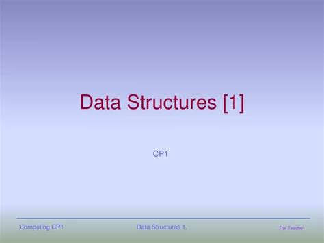 Ppt Data Structures 1 Powerpoint Presentation Free Download Id