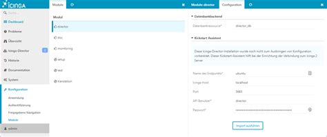 Icinga2 Web Director Installation