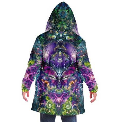 Fantasy Butterfly Microfleece Cloak Festival Cloak Psychedelic Cape