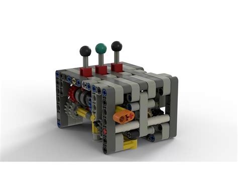 Lego Moc Compact 8 Speed Gearbox By 1plaintext Rebrickable Build With Lego