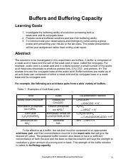BufferPoster Pdf Buffers And Buffering Capacity Learning Goals Investigate The Buffering