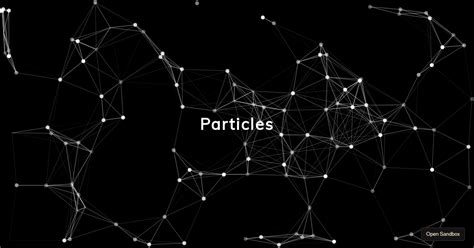 Karthicktam29 React Particles Codesandbox