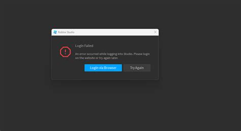 I Cant Log In Login Failed Please Try Again Later Studio Bugs Developer Forum Roblox