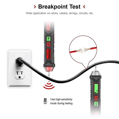 Non Contact Voltage Tester Ac Electricity Detect Pen 12v 1000v 48v