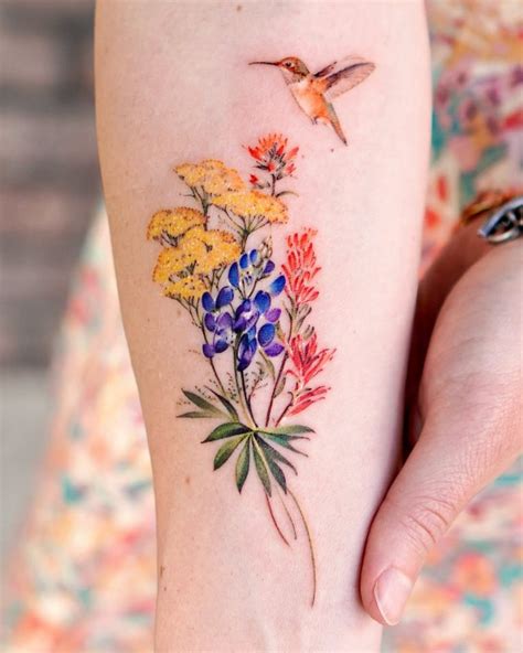 29 Wildflower Tattoo Ideas Dainty Fine Line Arm Sleeves Ankle Wraps