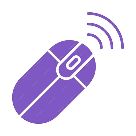 Premium Vector Wireless Mouse Icon