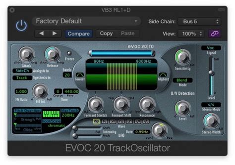 Fig 4 The EVOC 20 TrackOscillator Lets You Vocode The Instrument Of Your Choice Logic Pro X