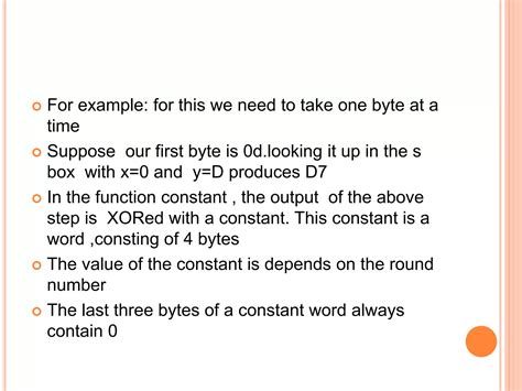 Aesadvance Encryption Algorithm Pptx