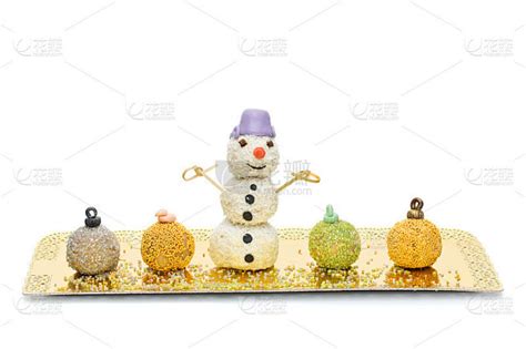 有糖屑的棒棒糖甜点