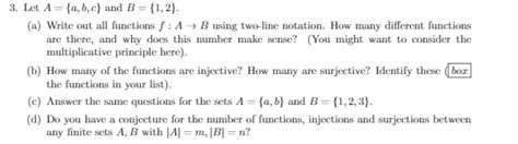 Solved 3 Let A Abc And B 12 A Write Out All