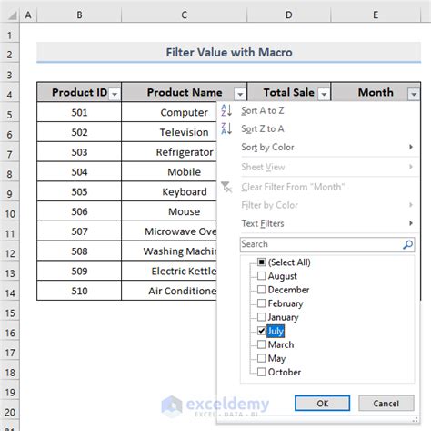 How To Perform Custom Filter In Excel 5 Ways Exceldemy