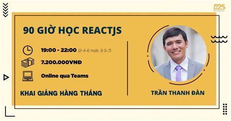 Khóa học Lập trình viên React JS chuyên nghiệp R S Academy