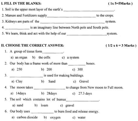 Class 3 Evs Chapter 3 Worksheet Birla World School Oman Homework For
