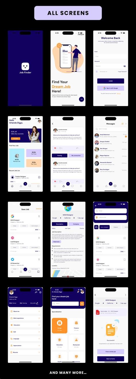 Jobfinder App Flutter Mobile App Template Codemarket