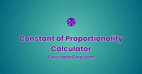 Constant Of Proportionality Calculator Find The K Easily