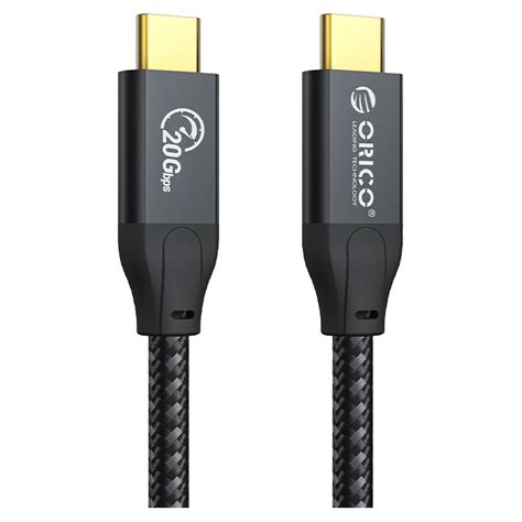 Buy Orico Usb Gen Usb C Cable Black M Orico Cm Bk Bp Pc Case Gear Australia