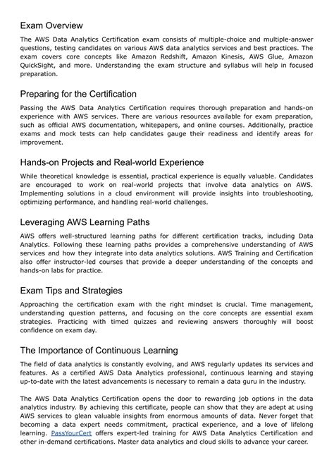 Ppt Become A Data Guru With Aws Data Analytics Certification Guide Powerpoint Presentation