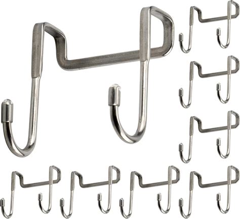 8 Pcs Double S Shaped Over Cabinet Hook Metal Over Door