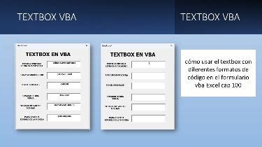 Como Usar El Textbox Con Diferentes Formatos En El Formulario Vba Excel Cap Macros