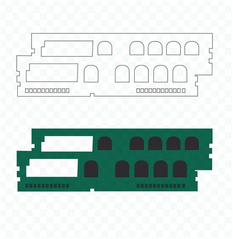 Ram RAM Computer Memory Computer Hardware Clip LineArt And Vector File Vector Art At